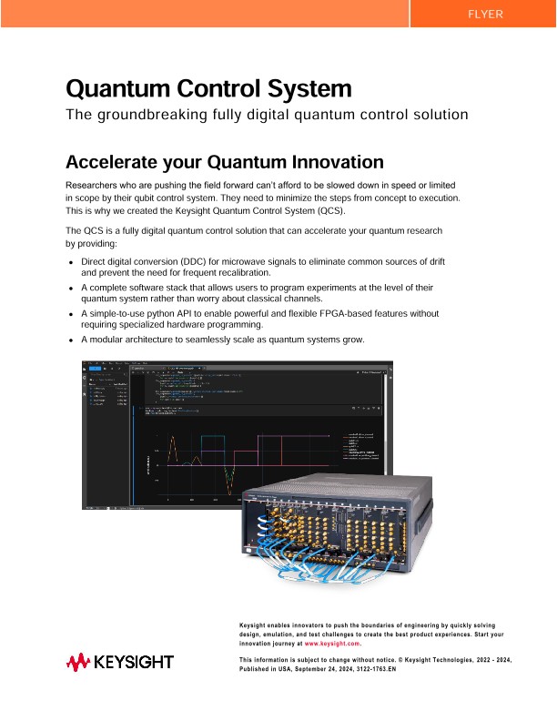 Quantum Control System PDF Asset Page | Keysight